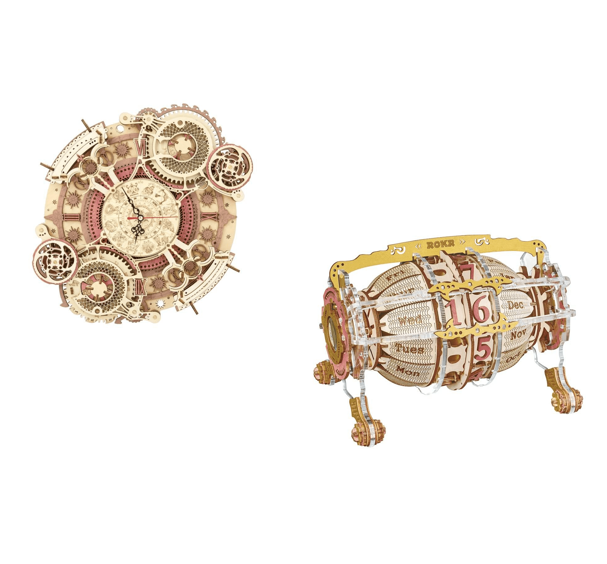 Wall Clock and Calendar Wooden Puzzle Kit Toys - GYOBY® TOYS