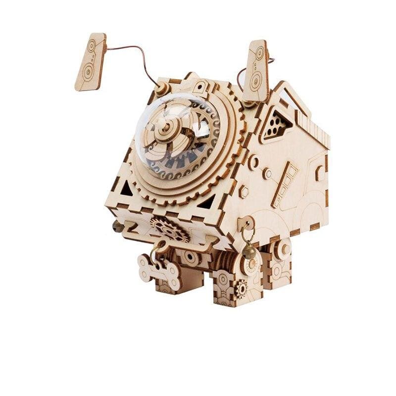 Robot Steampunk 3D Wooden Puzzle Kit Toys - GYOBY® TOYS