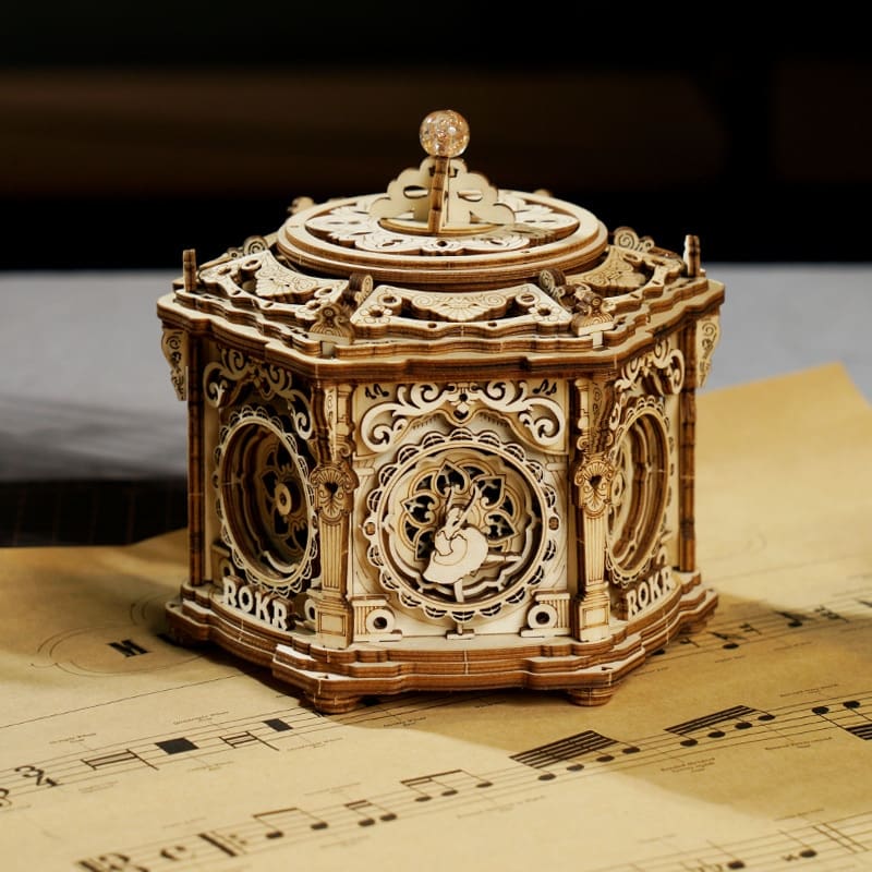 Rokr Music Box 3D Wooden Puzzle Kit Toys GYOBY TOYS