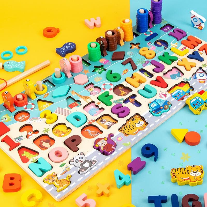 8 Variations Wooden Educational Board Toy - GYOBY® TOYS