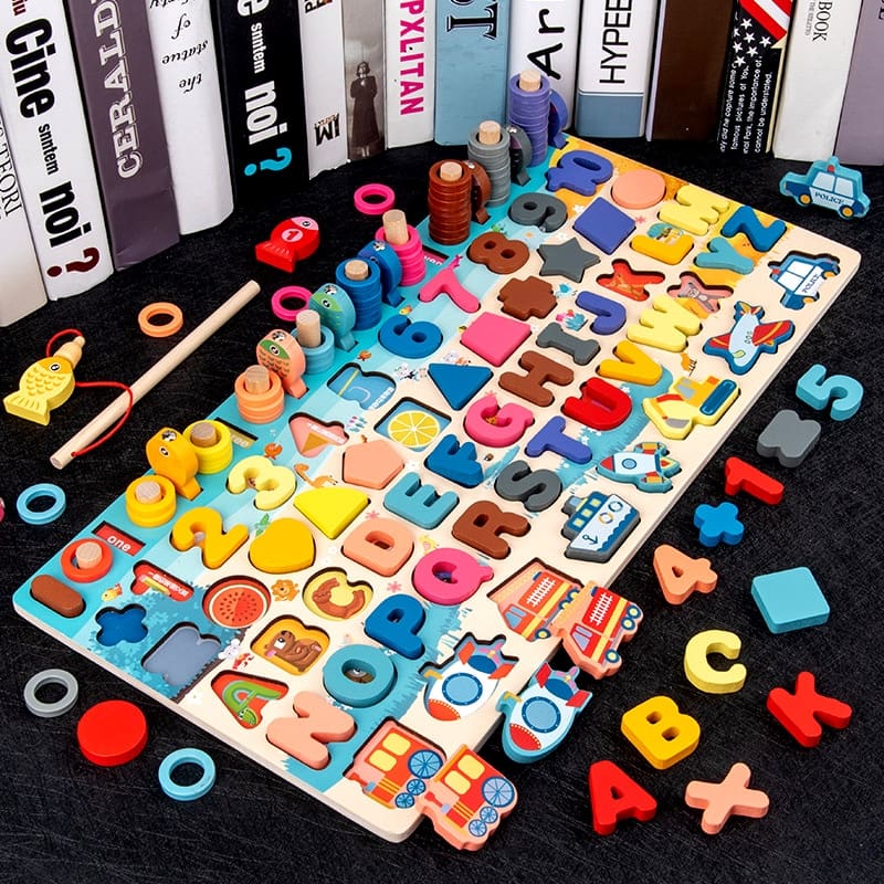 8 Variations Wooden Educational Board Toy - GYOBY® TOYS
