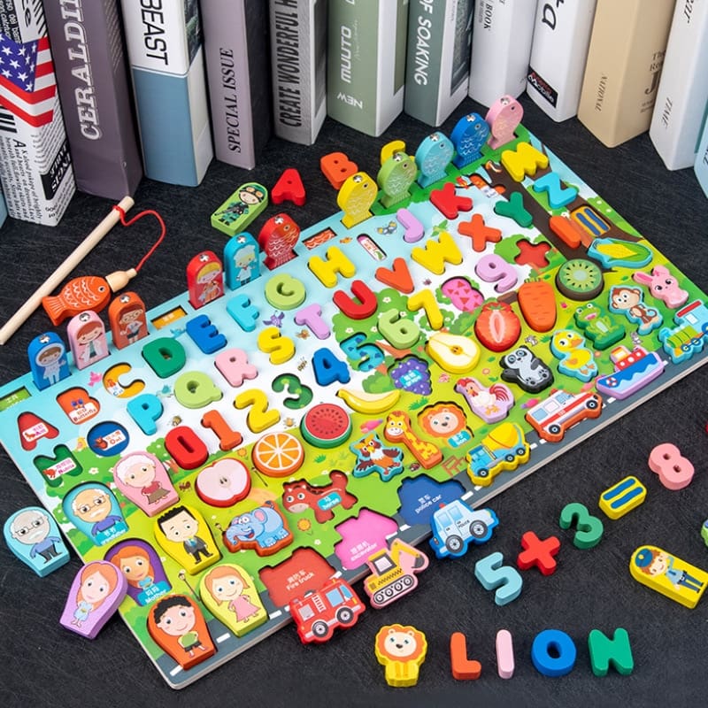 8 Variations Wooden Educational Board Toy - GYOBY® TOYS