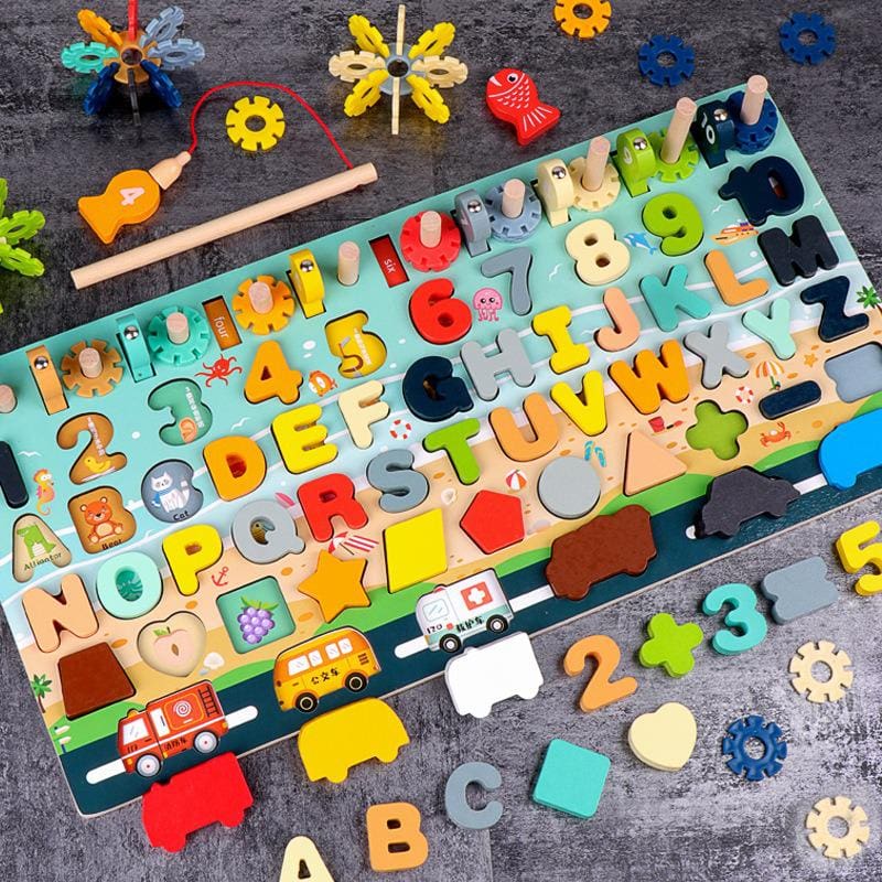 8 Variations Wooden Educational Board Toy - GYOBY® TOYS