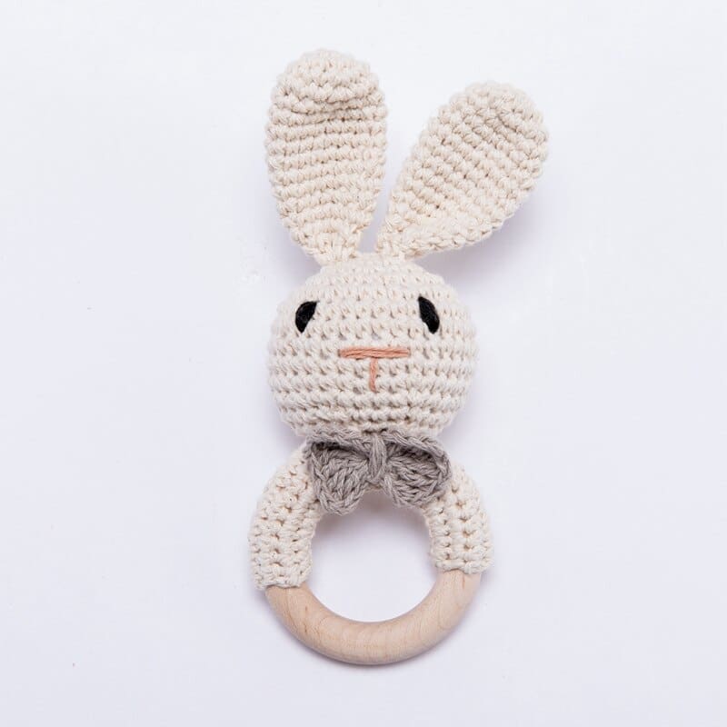 Wooden Rabbit Baby Teether Toy - GYOBY® TOYS