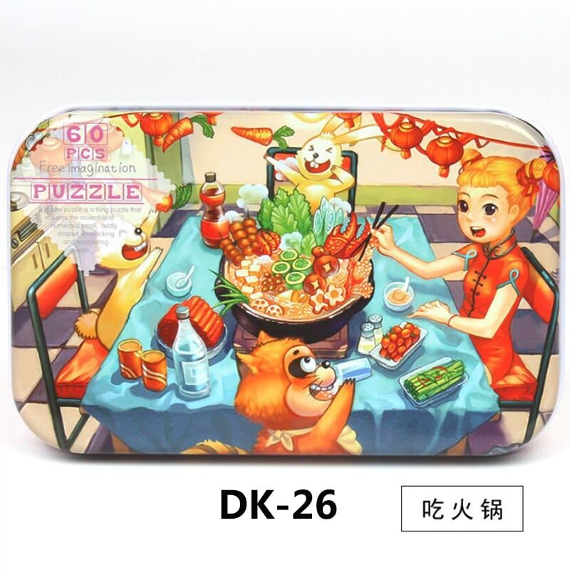 60 Pieces Wooden Jigsaw Puzzles for Kids - GYOBY® TOYS