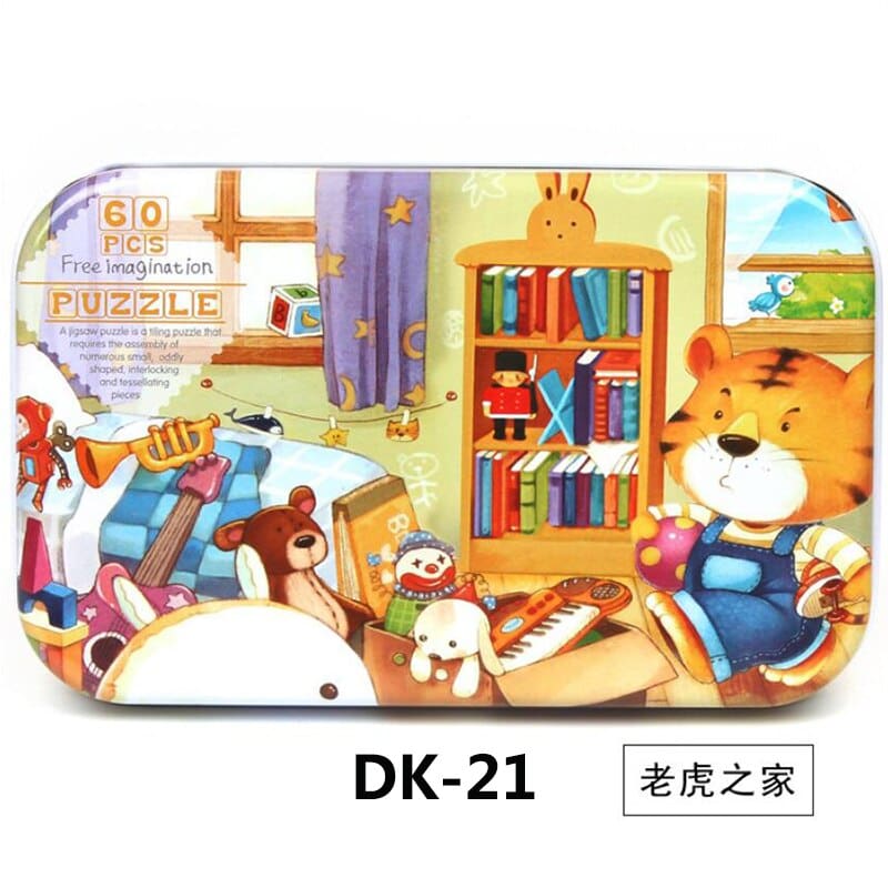 60 Pieces Wooden Jigsaw Puzzles for Kids - GYOBY® TOYS