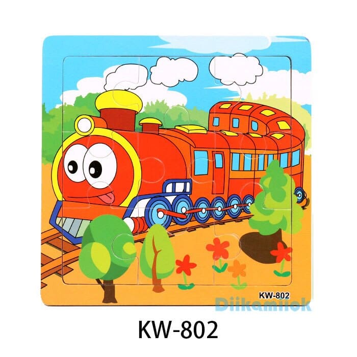 9 Pieces Wooden Jigsaw Puzzle Toy for Kids - GYOBY® TOYS