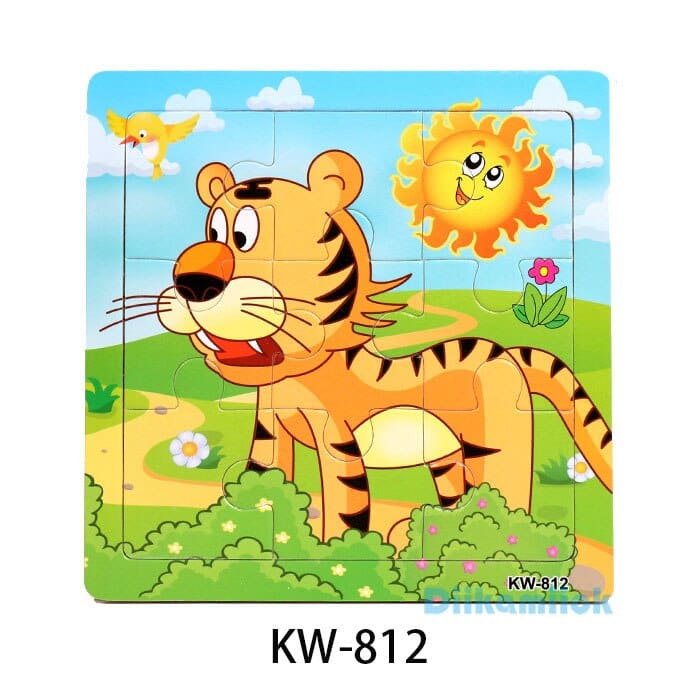 9 Pieces Wooden Jigsaw Puzzle Toy for Kids - GYOBY TOYS