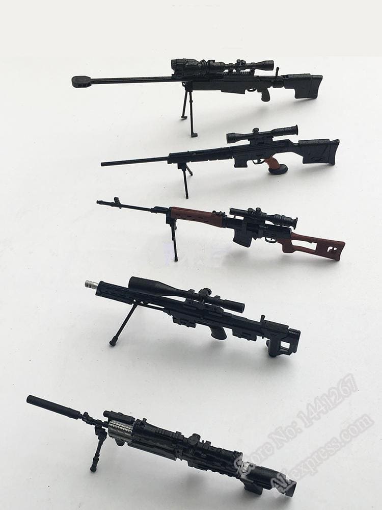 1:6 Sniper Rifle Miniature Weapons Pack Toy - GYOBY TOYS