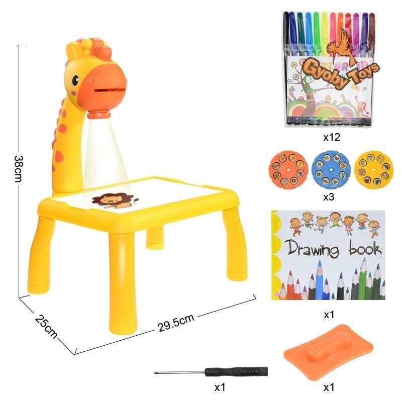 Led Projector Painting Art Drawing Board for Kids - GYOBY® TOYS