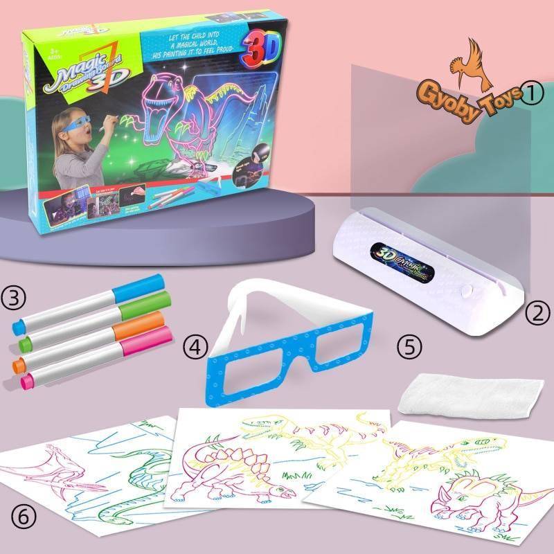 Soft Lighting Magic Drawing Board for Kids - GYOBY® TOYS