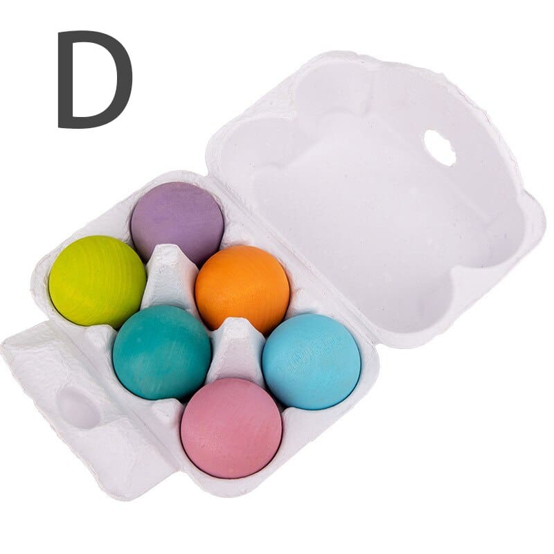 Wooden Rainbow Bead Color Sorting Toy for Kids - GYOBY® TOYS