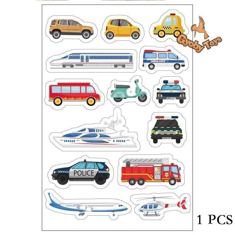 Creative Traffic Road Tape and Vehicle Sticker for Kids - GYOBY® TOYS