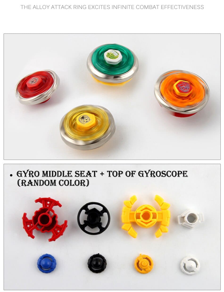 Beyblade Metal Fusion Spinning Tops Toy with Dual Launchers - GYOBY® TOYS