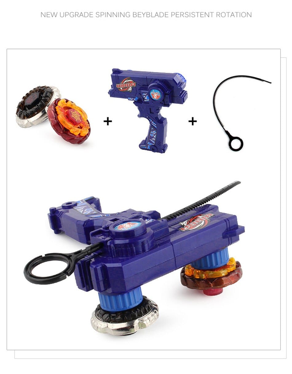 Beyblade Metal Fusion Spinning Tops Toy with Dual Launchers - GYOBY® TOYS