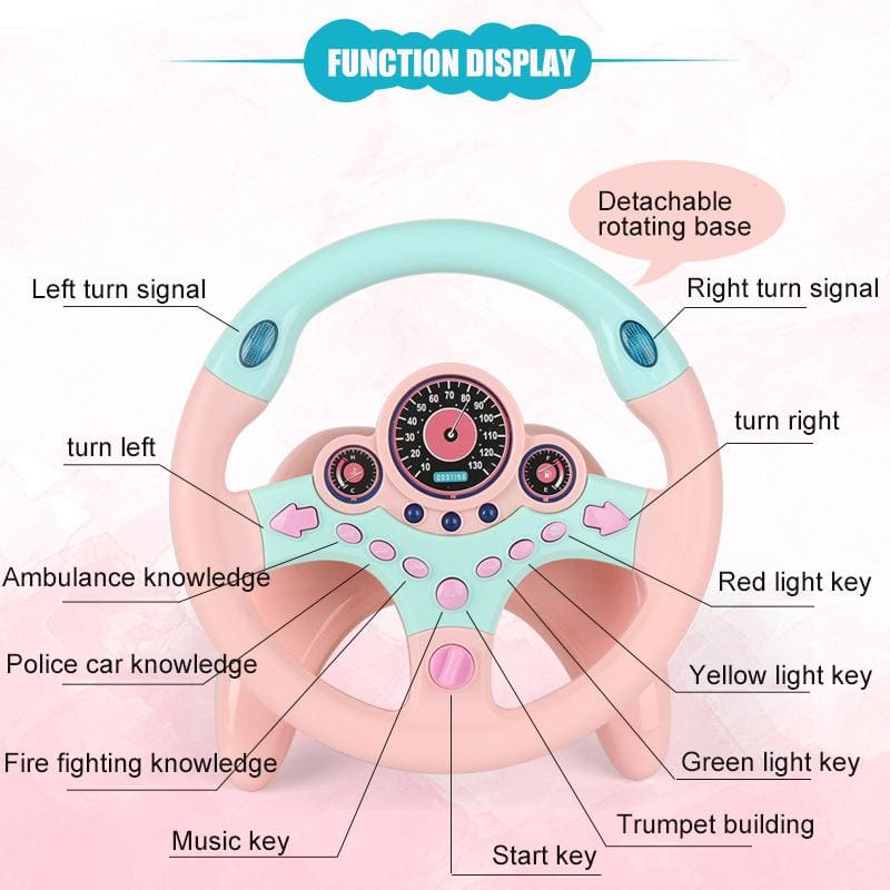 Early Education Steering Wheel Simulation Driving Toy - GYOBY® TOYS