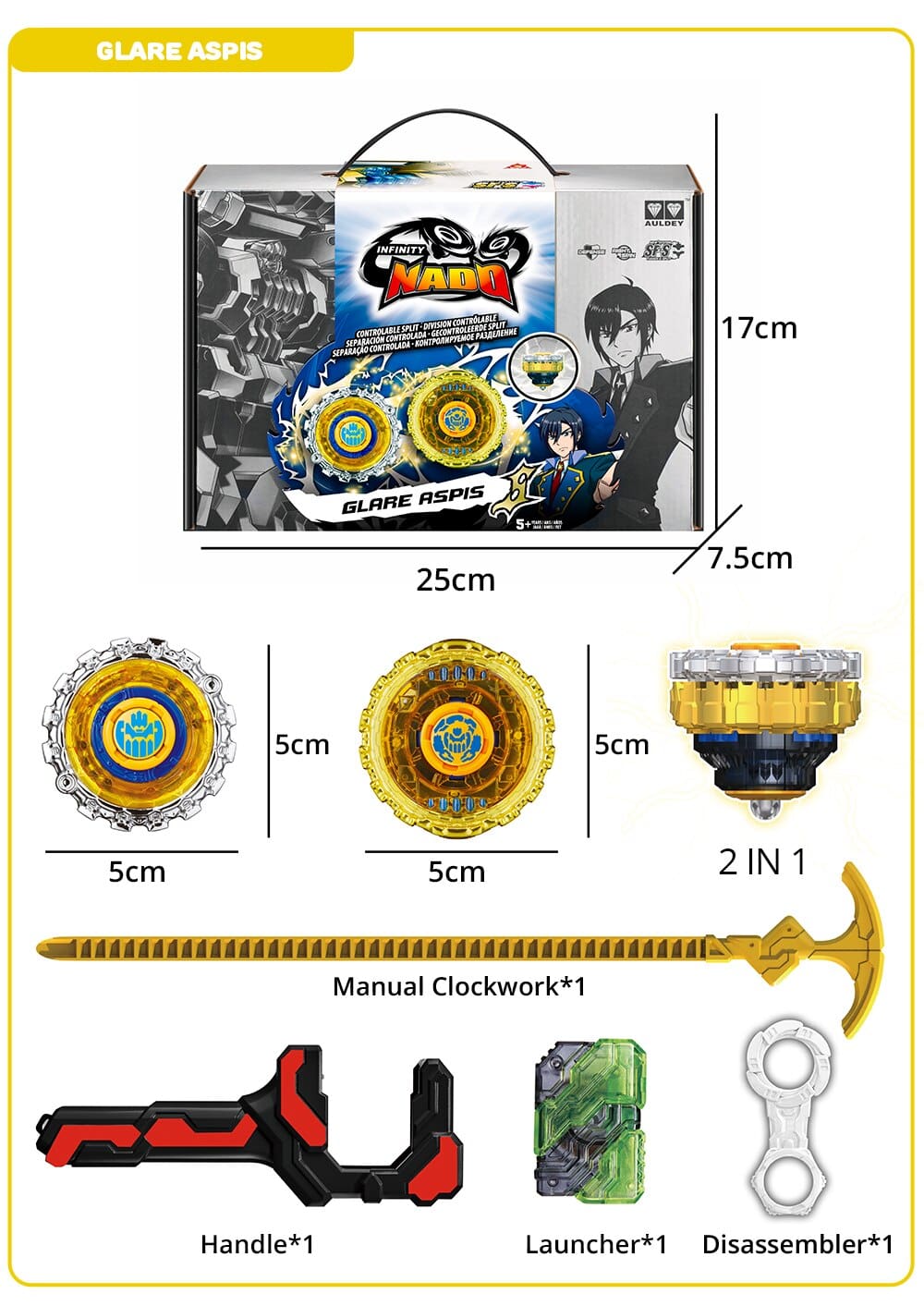 Infinity Nado 3 Crack Series Beyblade Toy - GYOBY® TOYS