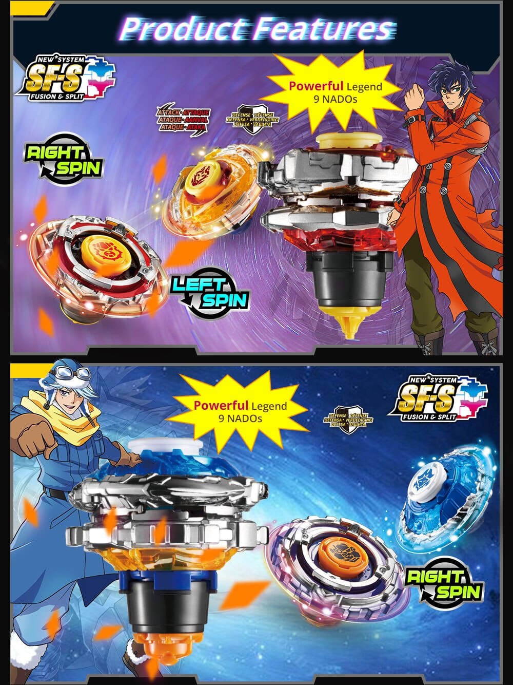 Infinity Nado 3 Stunt Set Beyblade Toy - GYOBY® TOYS