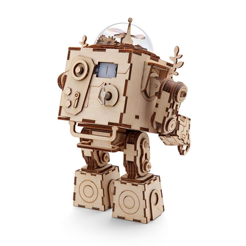 Robot Steampunk 3D Wooden Puzzle Kit Toys - GYOBY® TOYS