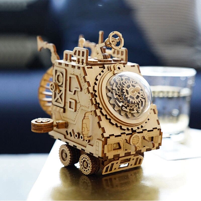 Robot Steampunk 3D Wooden Puzzle Kit Toys - GYOBY® TOYS