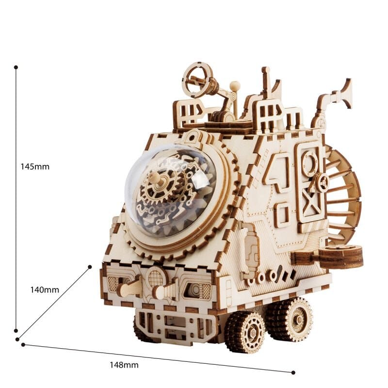 Robot Steampunk 3D Wooden Puzzle Kit Toys - GYOBY® TOYS
