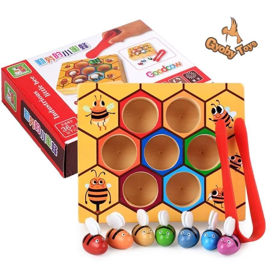 Wooden Beehive and Bee Intellectual Development Toy - GYOBY® TOYS