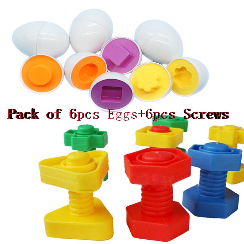 Plastic Eggs Shape Matching Toy For Kids Children - GYOBY® TOYS