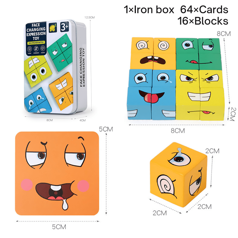 Face Expression Change Cube Game Toys - GYOBY® TOYS
