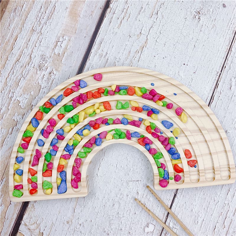Natural Rainbow Sorting Board Toy - GYOBY® TOYS