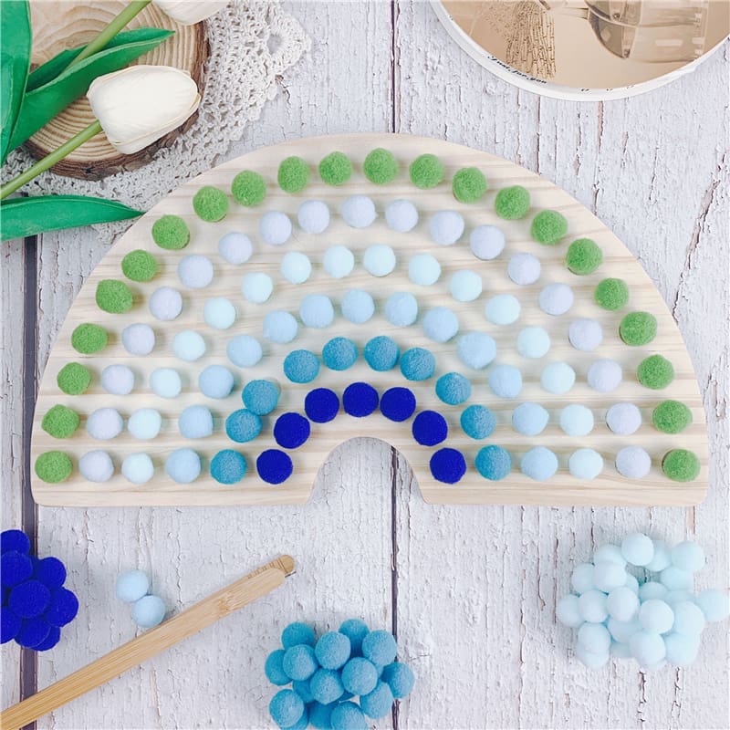 Natural Rainbow Sorting Board Toy - GYOBY® TOYS