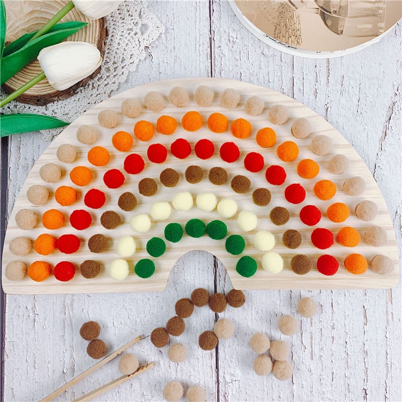 Natural Rainbow Sorting Board Toy - GYOBY® TOYS