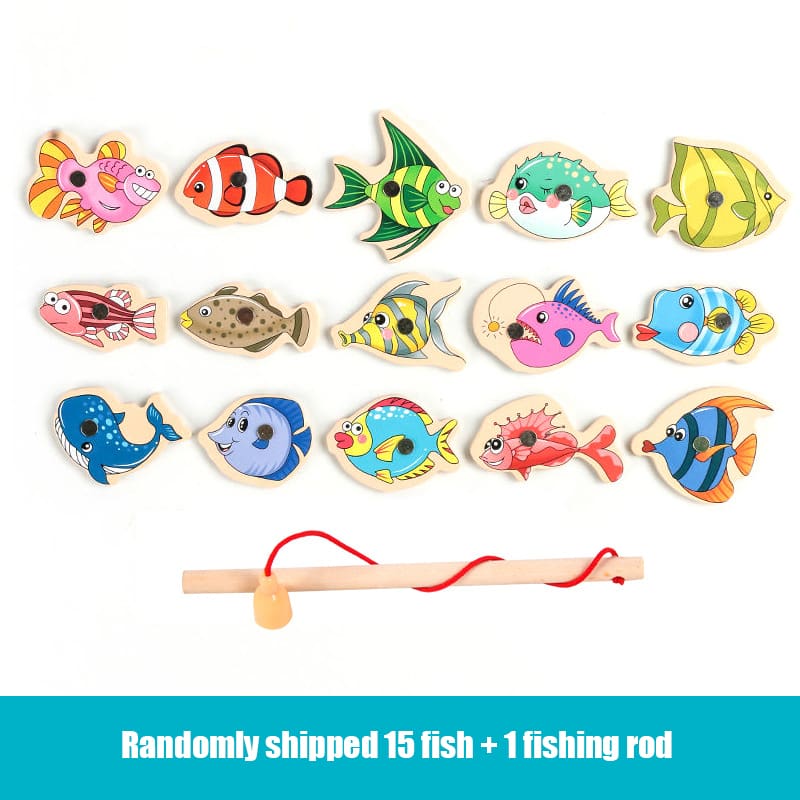 Montessori Wooden Magnetic Fishing Toys for Kids - GYOBY® TOYS