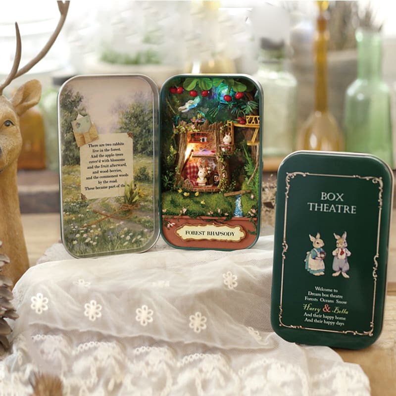 Box Theater Wooden DollHouses Miniature Toys For Kids - GYOBY® TOYS