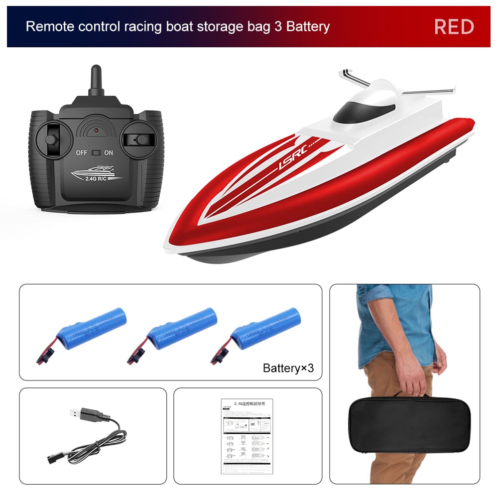2.4G RC High Speed Waterproof Racing Boat Toys for boys - GYOBY® TOYS