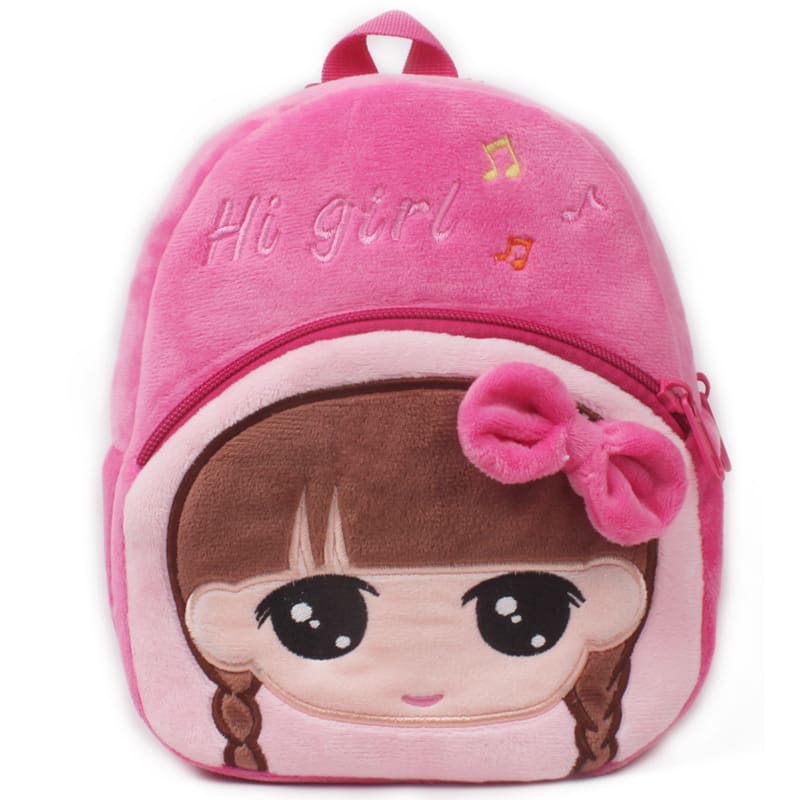 Friendly Cartoon Print Plush Backpacks for Kids - GYOBY TOYS