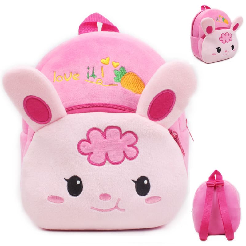 Friendly Cartoon Print Plush Backpacks for Kids - GYOBY TOYS