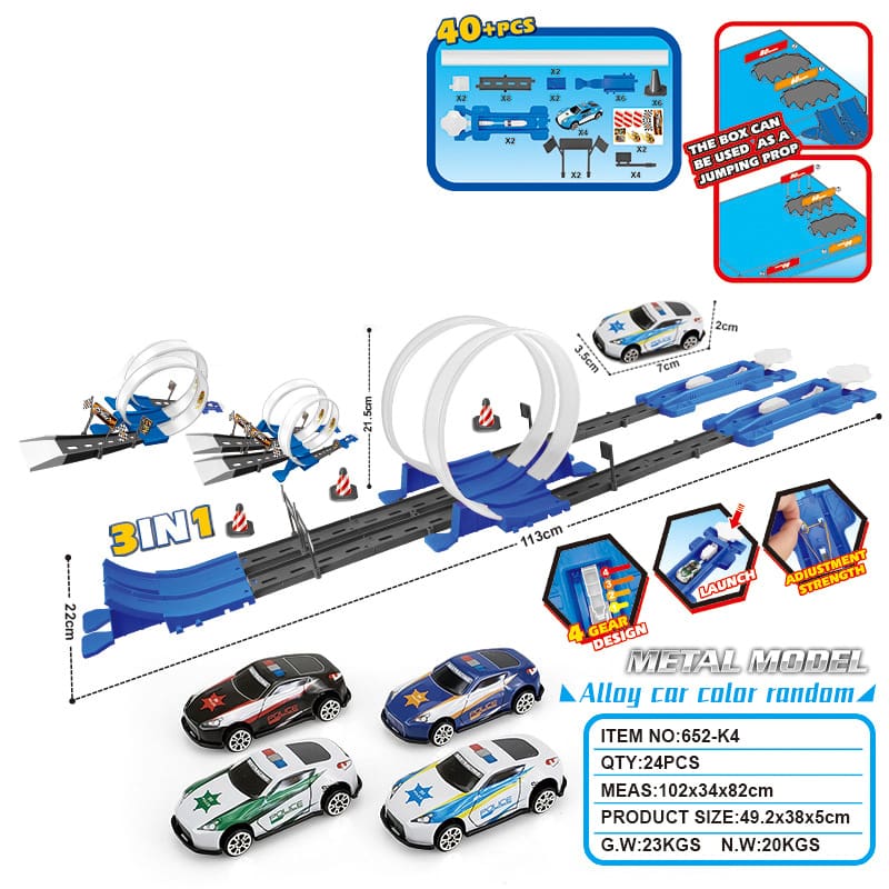 Diy Assembled Double Tracks Racing Car Toys Gyoby® Toys
