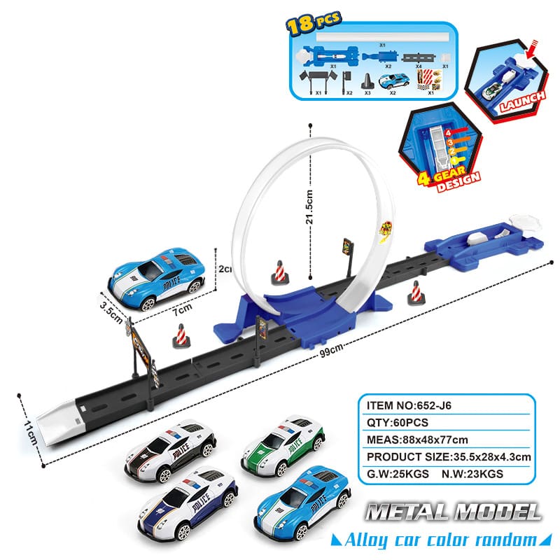 Diy Assembled Double Tracks Racing Car Toys - GYOBY® TOYS