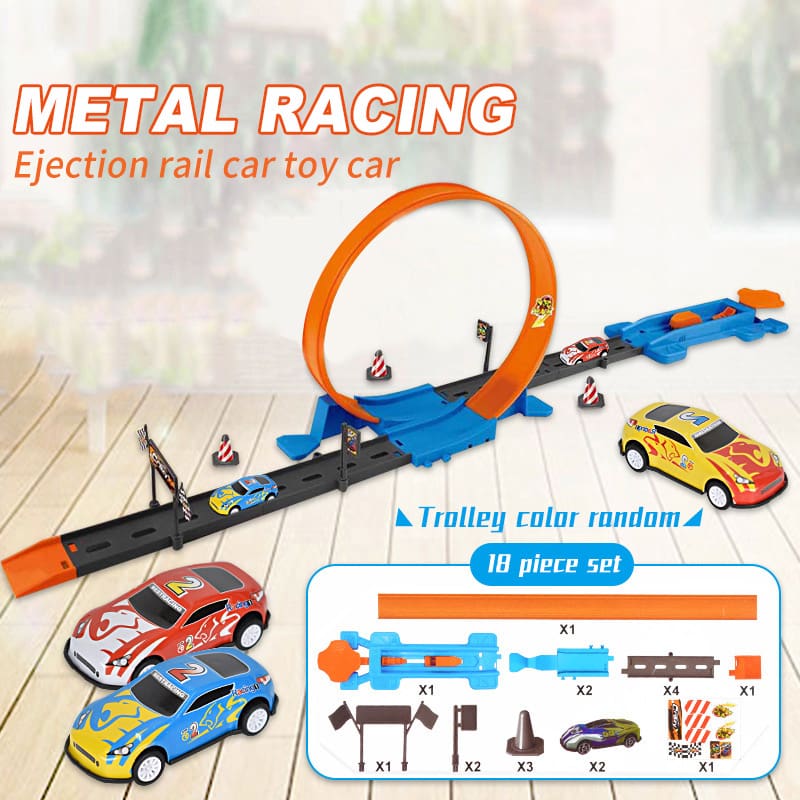 Diy Assembled Double Tracks Racing Car Toys - GYOBY TOYS