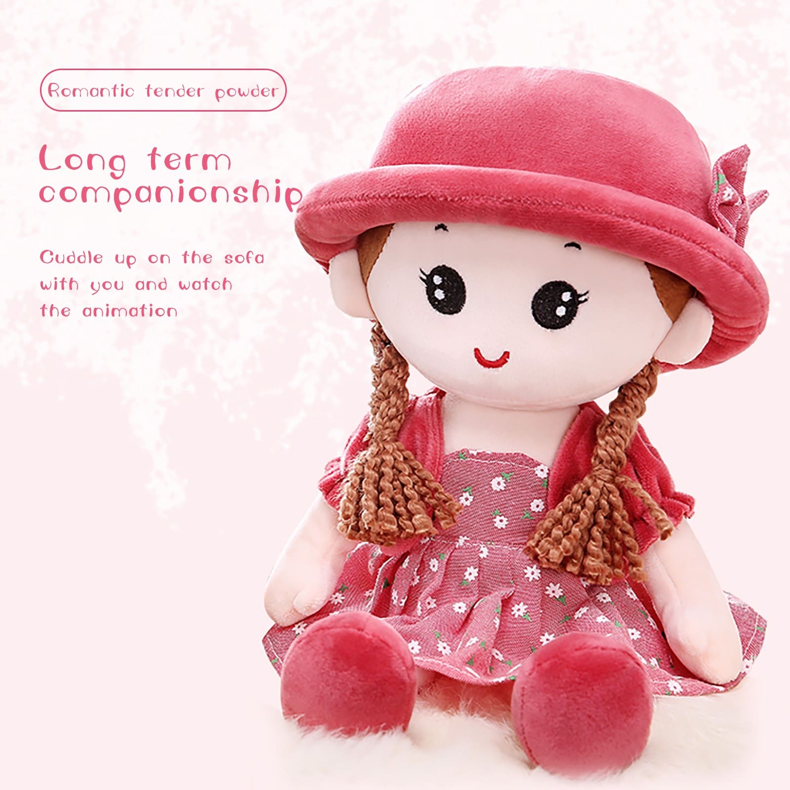 Cute Baby Girl Rag Doll Stuffed Plush Toy for Girls - GYOBY® TOYS