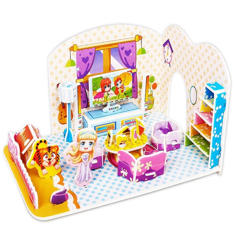 DIY 3D Puzzle Cartoon House Building Model Toys - GYOBY® TOYS
