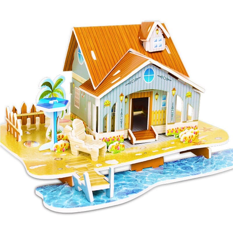 DIY 3D Puzzle Cartoon House Building Model Toys - GYOBY® TOYS