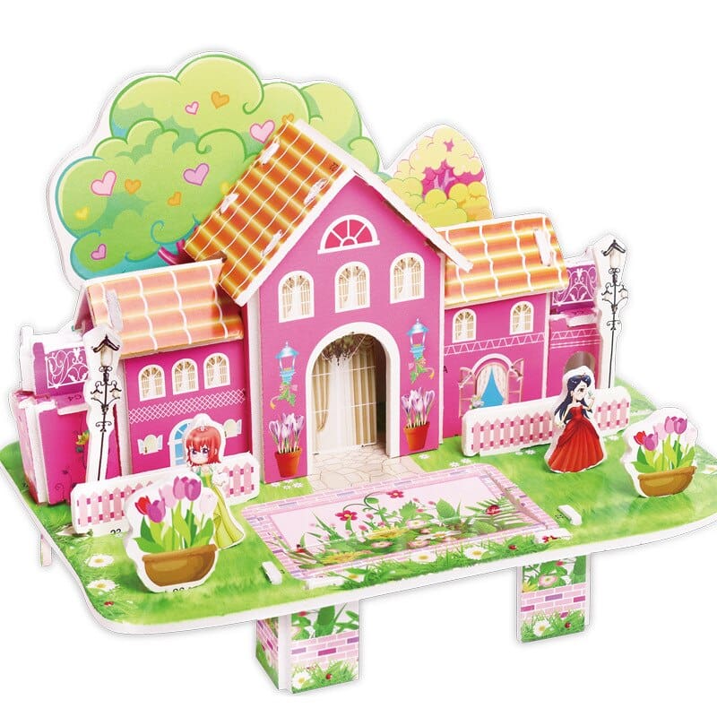 DIY 3D Puzzle Cartoon House Building Model Toys - GYOBY® TOYS