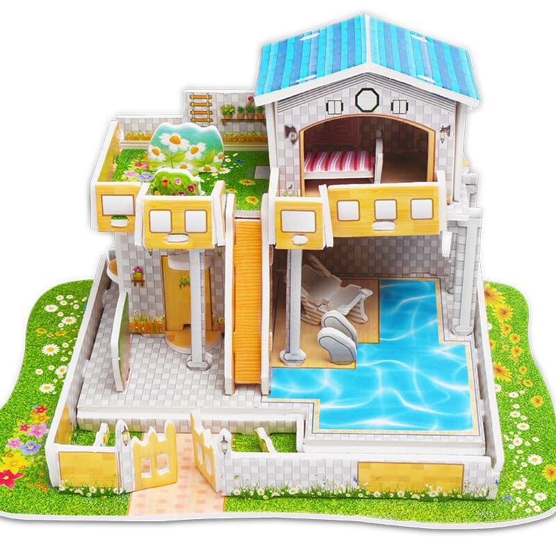 DIY 3D Puzzle Cartoon House Building Model Toys - GYOBY® TOYS