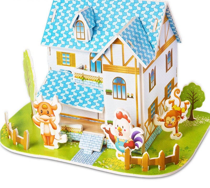 DIY 3D Puzzle Cartoon House Building Model Toys - GYOBY® TOYS