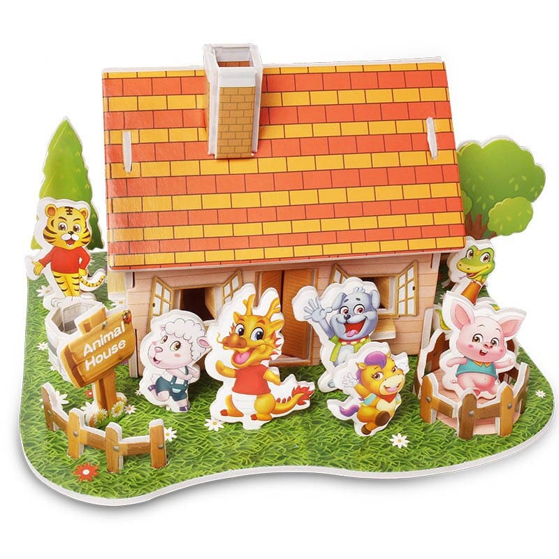 DIY 3D Puzzle Cartoon House Building Model Toys - GYOBY® TOYS