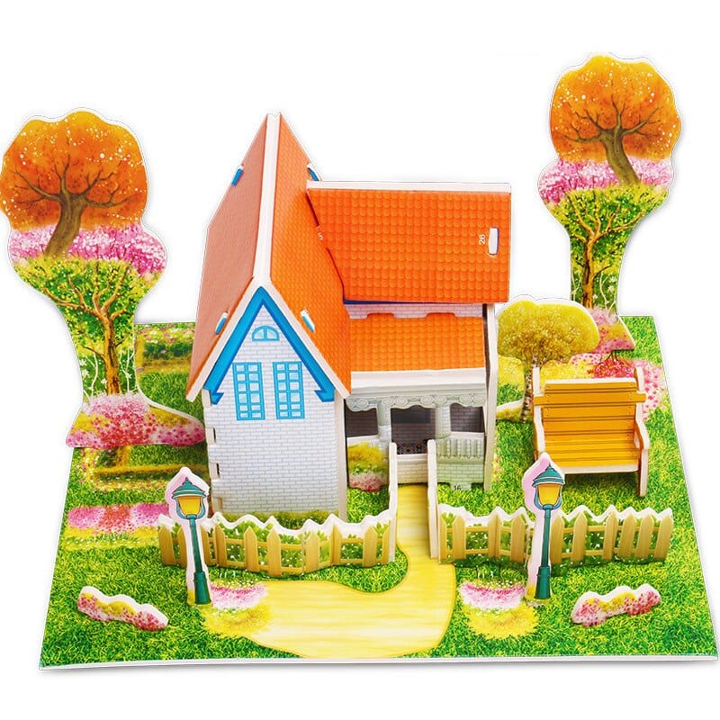 DIY 3D Puzzle Cartoon House Building Model Toys - GYOBY® TOYS