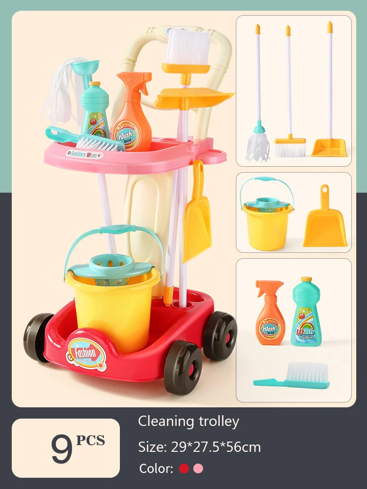 Cleaning Toy Set Pretend Play housekeeping Toy for Kids - GYOBY® TOYS