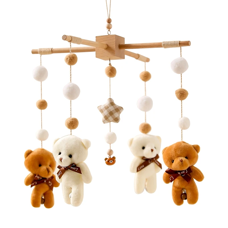 7Pcs Wooden Assembly Rattles Bracket for Crib - GYOBY® TOYS